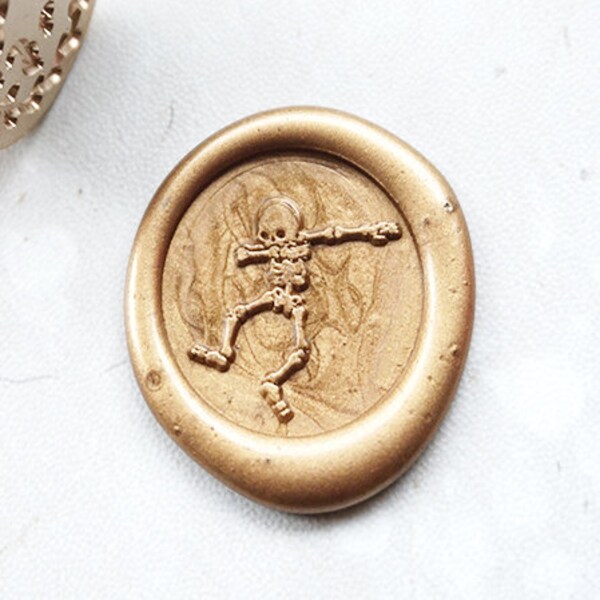 Wax Seal Skeleton Stamp - Etsy