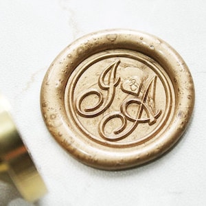 Custom Intials Wax Seal Stamp - Personalized Initials Wax Stamp ...