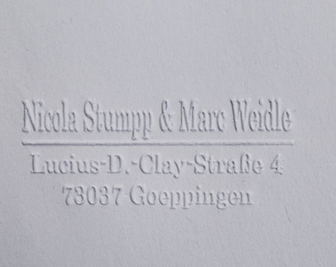 Personalized Address Embosser, Custom Embosser Stamp, Returned Address ...