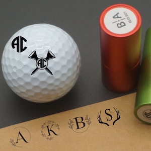Personalized Golf Stamp, Custom Ink Stamp, Golf Ball Stamp,custom Golf ...