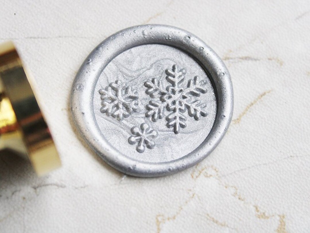 Snowflake Wax Seal Stamp Kit, Winter Day Wax Seal, Christams Gift,party ...