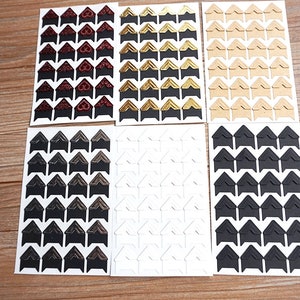 Paper Photo Corner Holder Sticker Tape Self Adhesive Photo Album Corner ...
