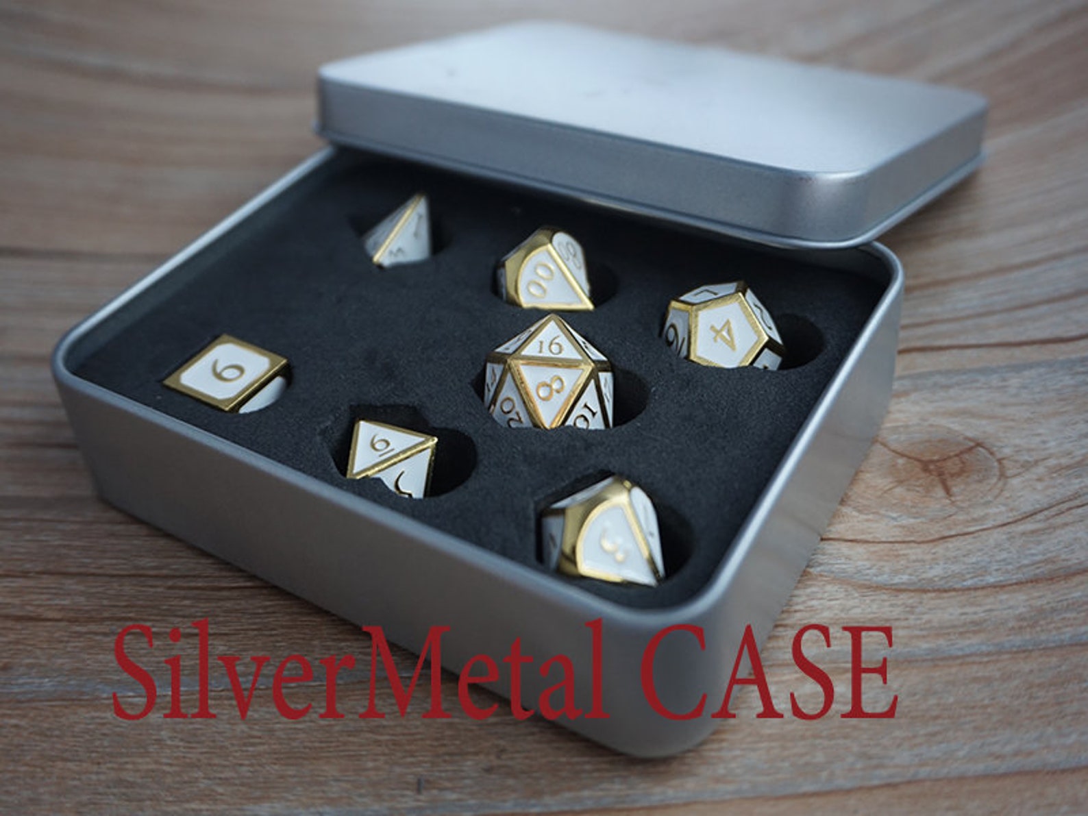 Dungeons and Dragons Polyhedral Dice Metal D&D Dice Set | Etsy