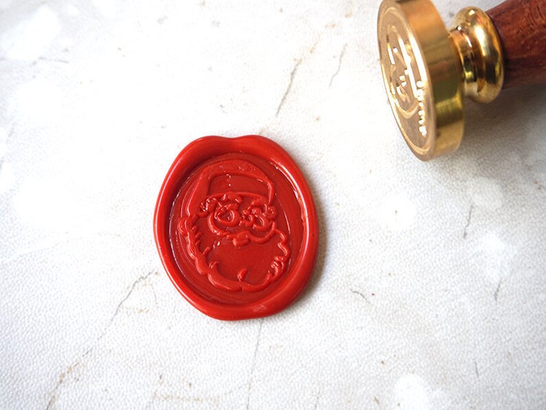 Santa Wax Seal Stamp KIT , Party Invitation Sealing Stamp,wedding ...