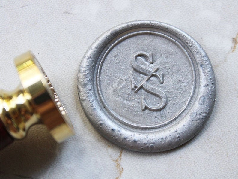 Custom Intials Wax Seal Stamp Modern Style Personalized - Etsy