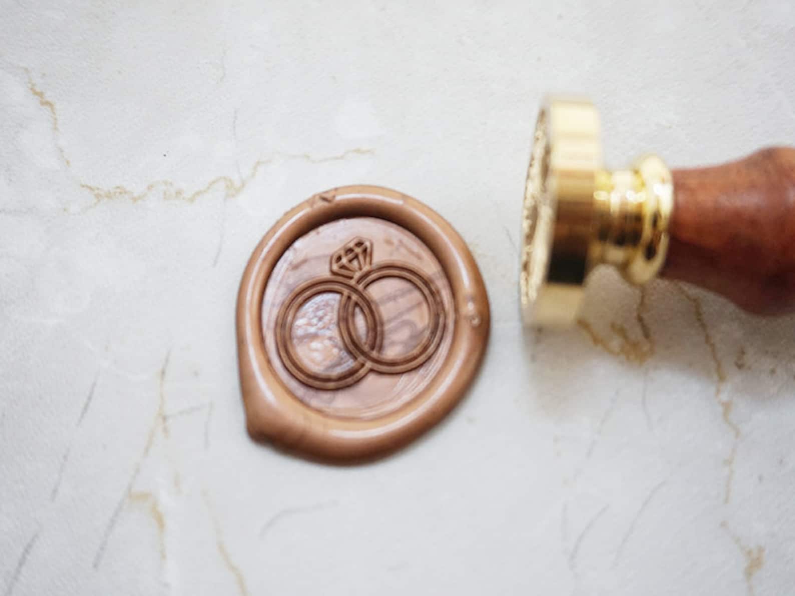 Diamond Ring Wax Seal Stamp Wedding Stamp ,sealing Wax ,party Wax Seal ...