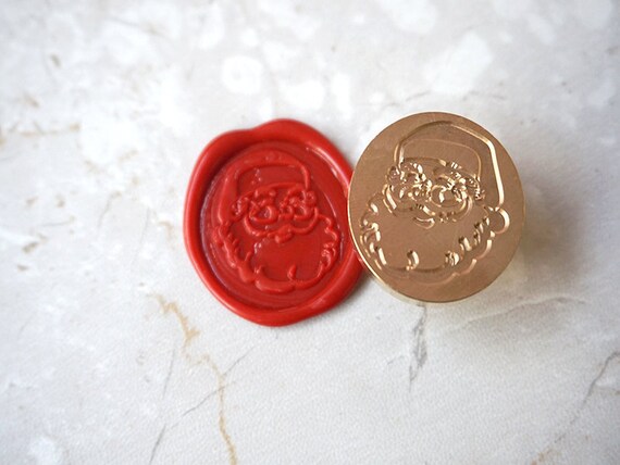 Santa wax seal stamp KIT Party Invitation Sealing | Etsy