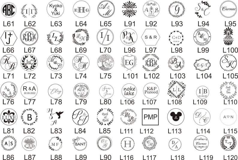 Deluxe Script Font Wax Seal Stamp Custom Initial Wax - Etsy