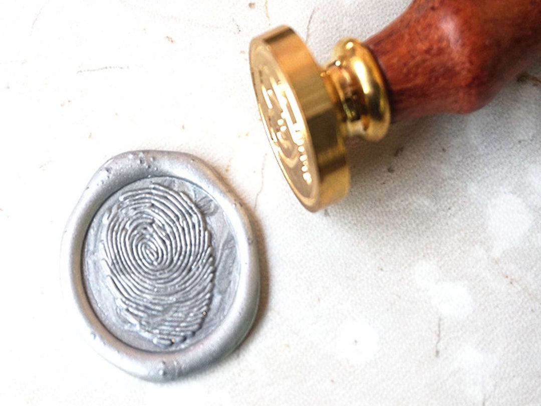 Finger Print Wax Seal Stamp KIT ,party Invitation Sealing Stamp ...