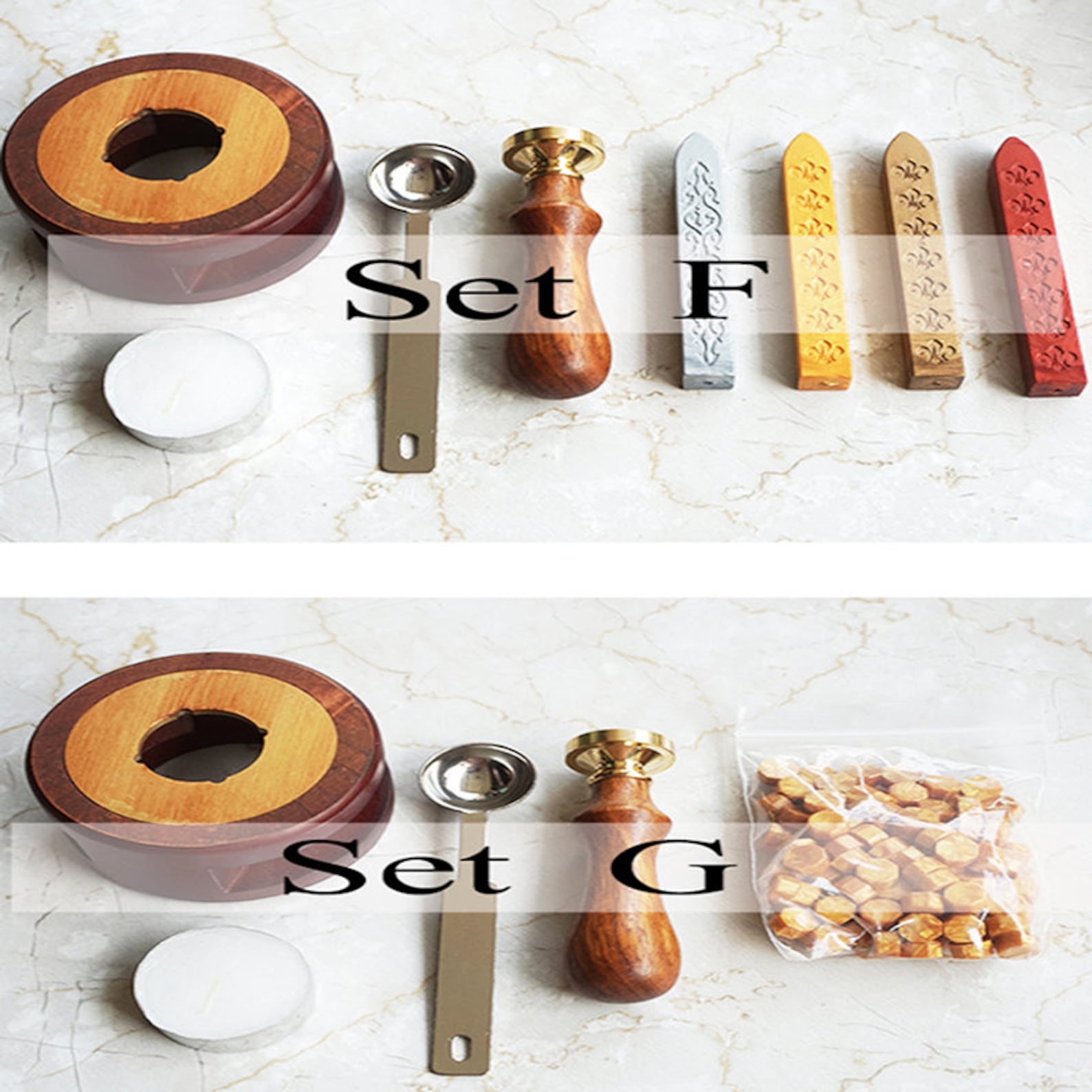 Initials Wax Seal Stamp Custom Sealing Wax Stamp Kit Wax | Etsy