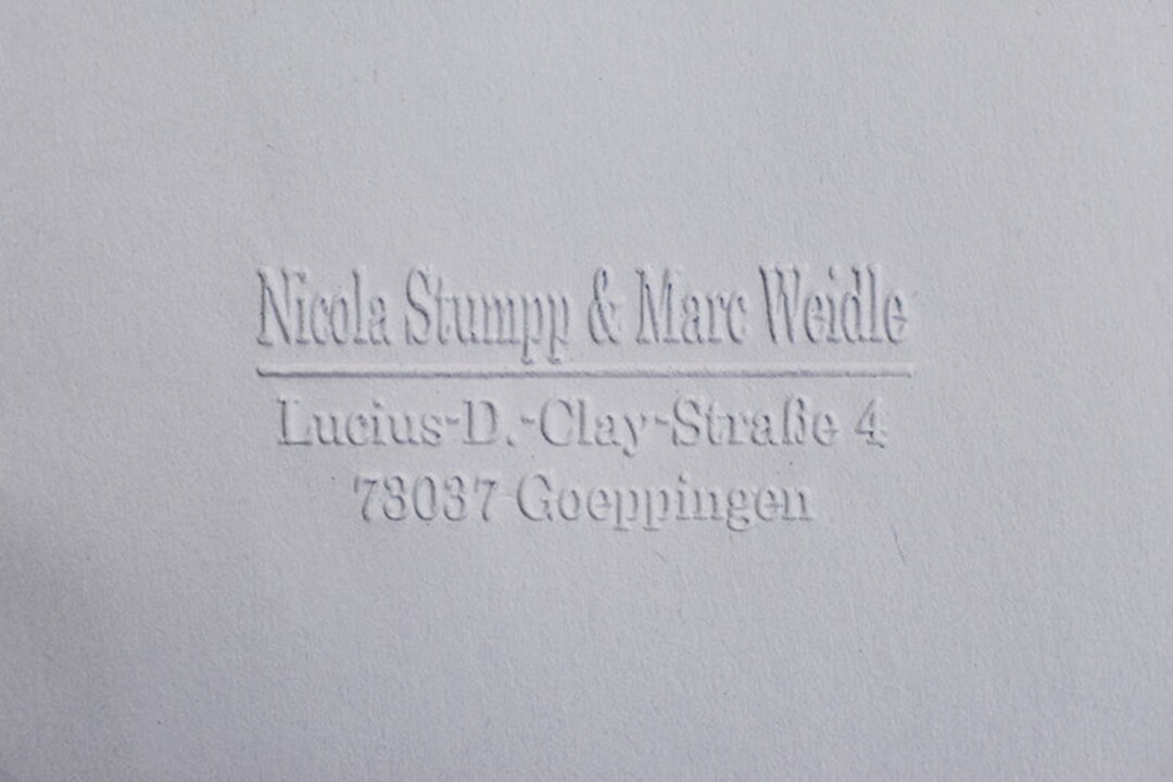 Address Stamp, Envelopes Embosser,personalized Embosser, Hand Held ...