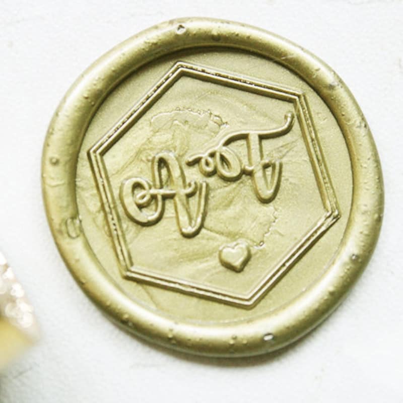 Hexagon Stamp - Etsy