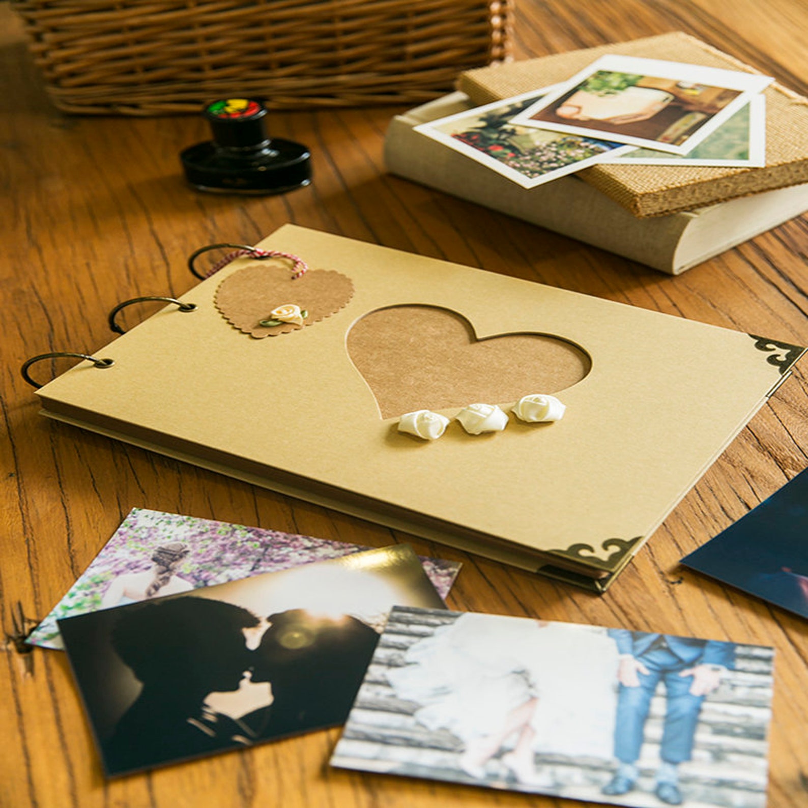 A4 Size Kraft Blank Photo Album / Wedding Photo Album/family - Etsy