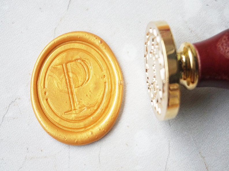 Custom One Initial Sealing Wax Stamp Personalized Wax | Etsy