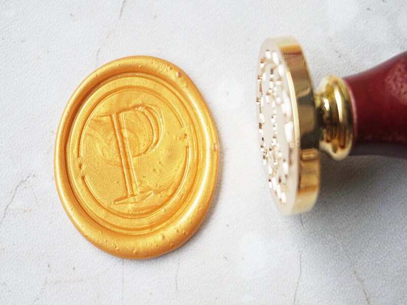 Custom One Initial Sealing Wax Stamp Personalized Wax | Etsy