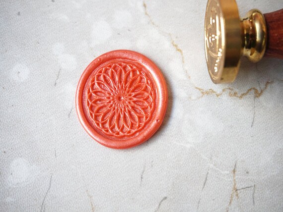 SPIROGRAPH Flower Wax Seal Stamp Botanical Sealing Stamp Kit | Etsy