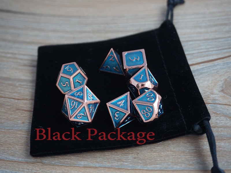 Dice-solid Metal Dice Set-dnd Dice-polyhedral Dice Set-for - Etsy UK