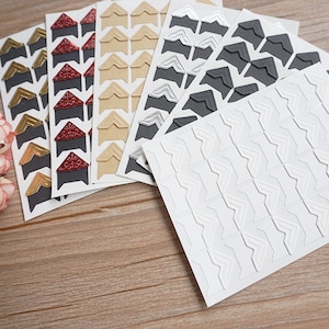 Paper Photo Corner Holder Sticker Tape Self Adhesive Photo Album Corner ...