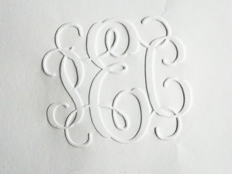 Custom Wedding Embosser Embossing Stamp Embsoser Monogram | Etsy