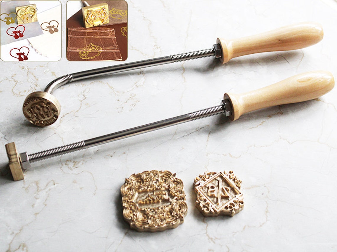 Custom Branding Iron Stamp/ Metal Stamp Heat Emboss Stamp / Custom Wood ...