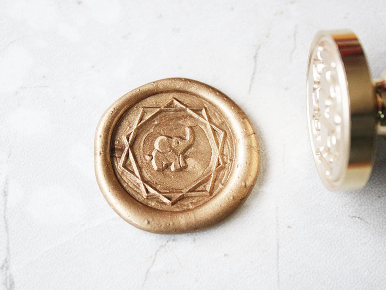 Cute Elephant Wax Seal Stamp - Wedding Wax Seal Stamp Kit ...