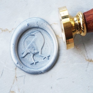 Raven Wax Seal Stamp Kit Crow Sealing Wax for Halloween Party Gift C372 ...