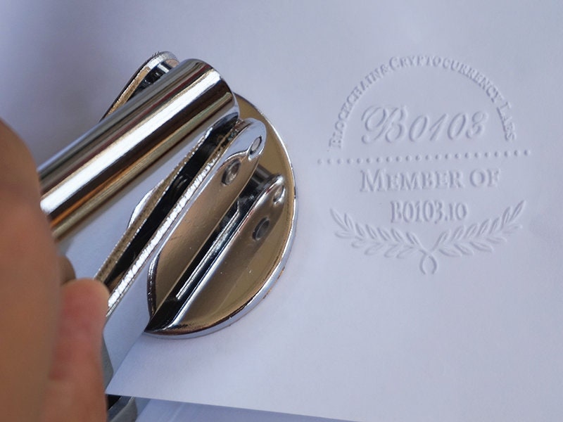 Custom Wedding Embosser Stamp With Initials Personalized - Etsy