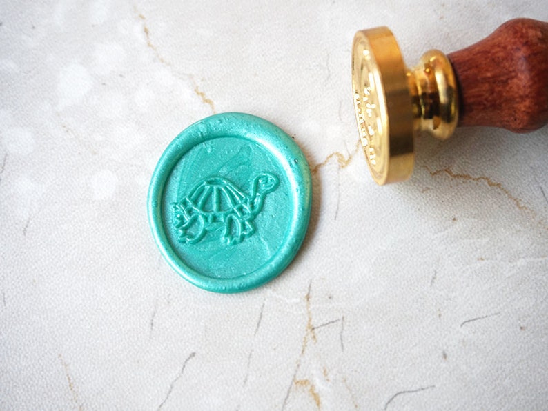 Seal Turtle Wax Seal Stamp Wax Seal Stamp KIT party - Etsy
