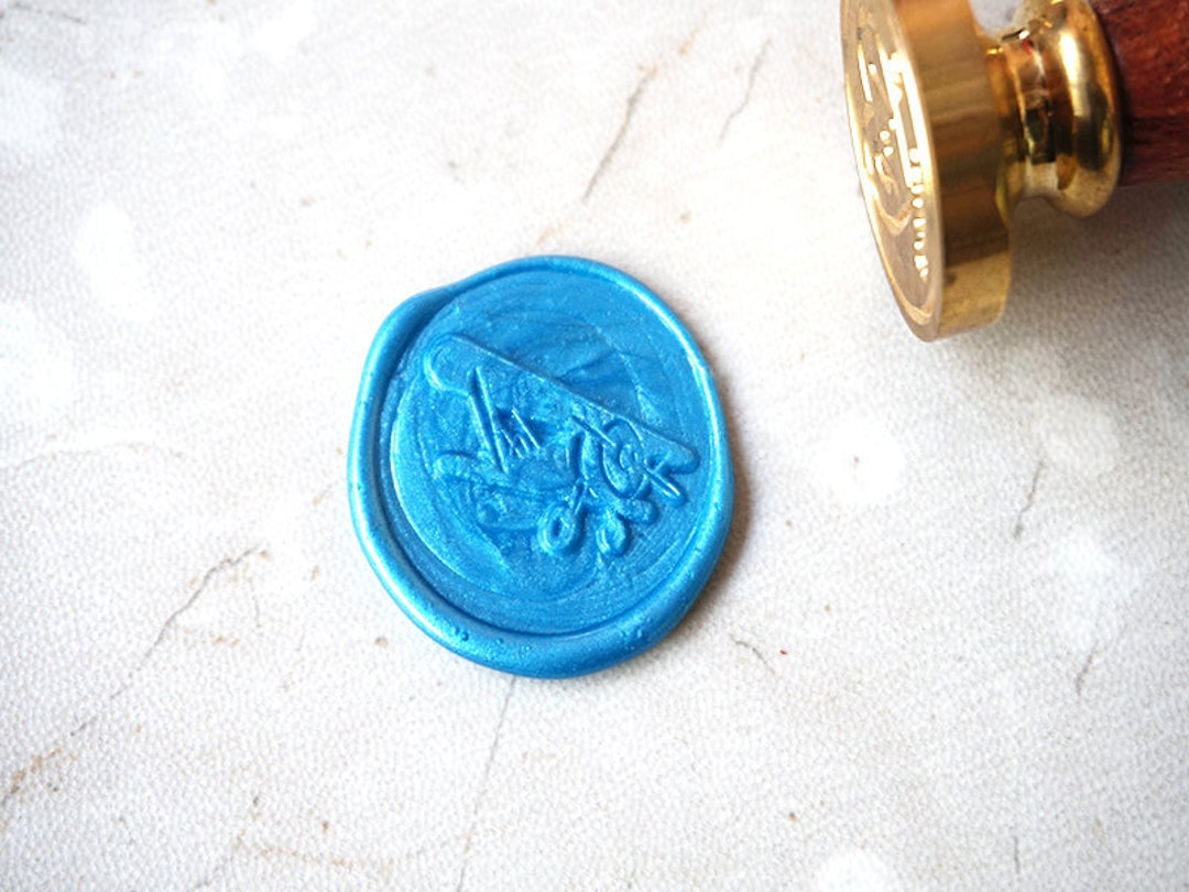 Flying Propeller Retro Vintage Plane Wax Seal Stamp KIT ,party ...