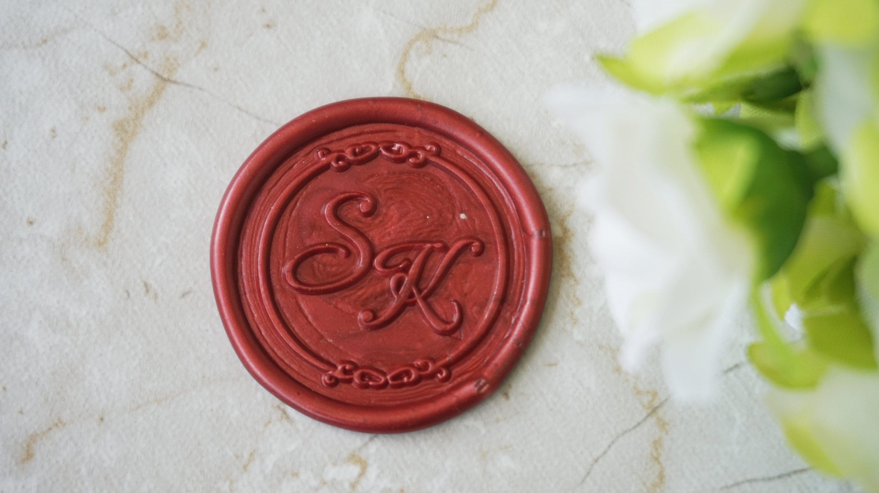 Initials Wax Seal Stamp Custom Sealing Wax Stamp Kit Wax | Etsy