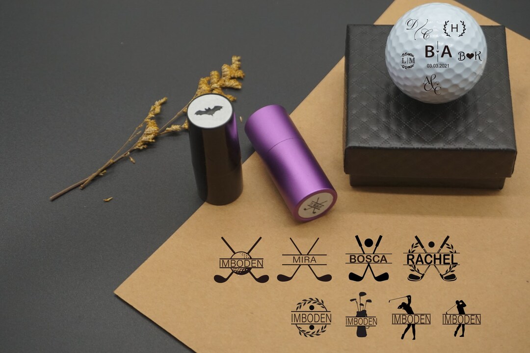 Customize Your Own Golf Ball Stamp, Custom Golf Stamp Gift for Dad-golf ...
