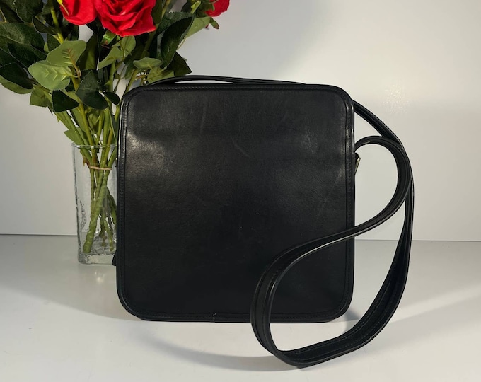 Vintage Coach Legacy North South Compartment Bag 9168 Black USA - Etsy