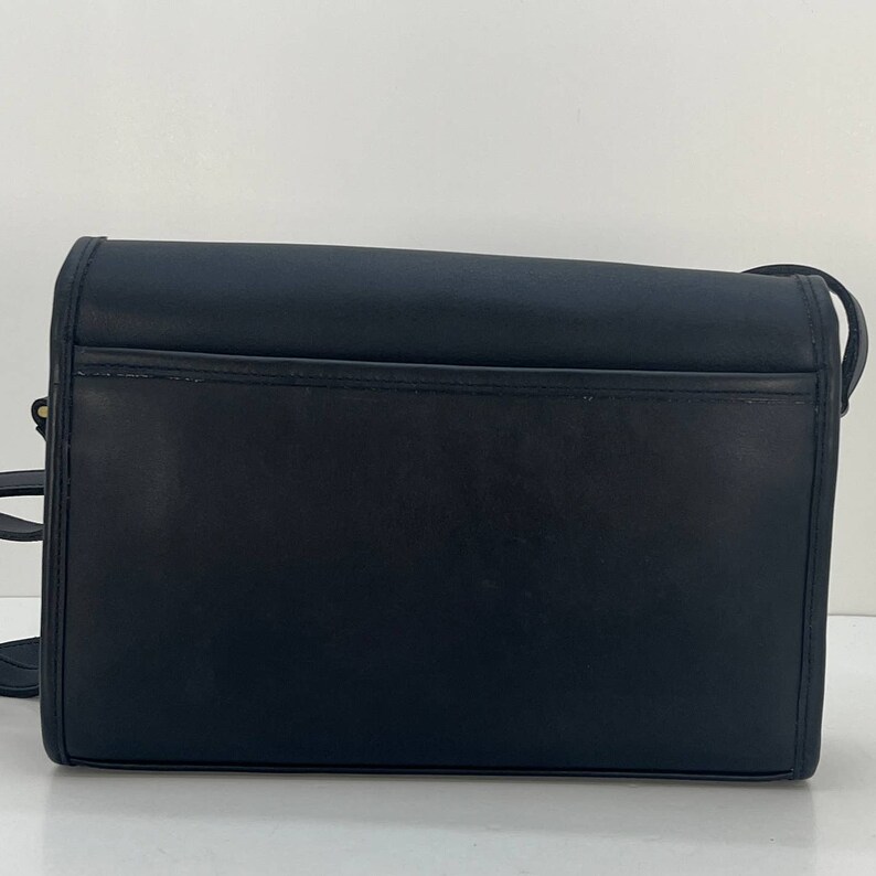 Vintage Coach Ridgefield Flap Bag 9812 Black USA 1999 - Etsy