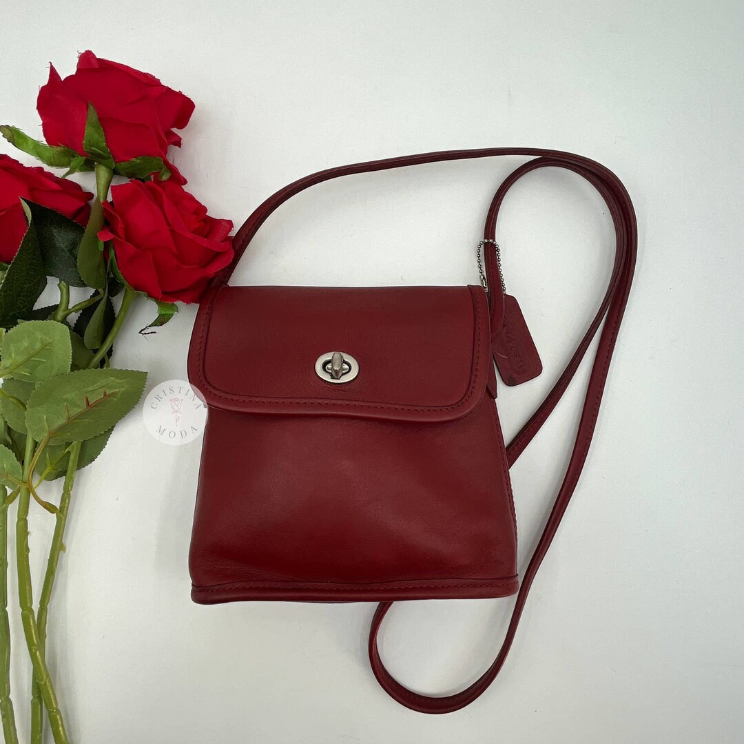 Vintage Coach Tango Flap 9049 Red Costa Rica 2001 - Etsy