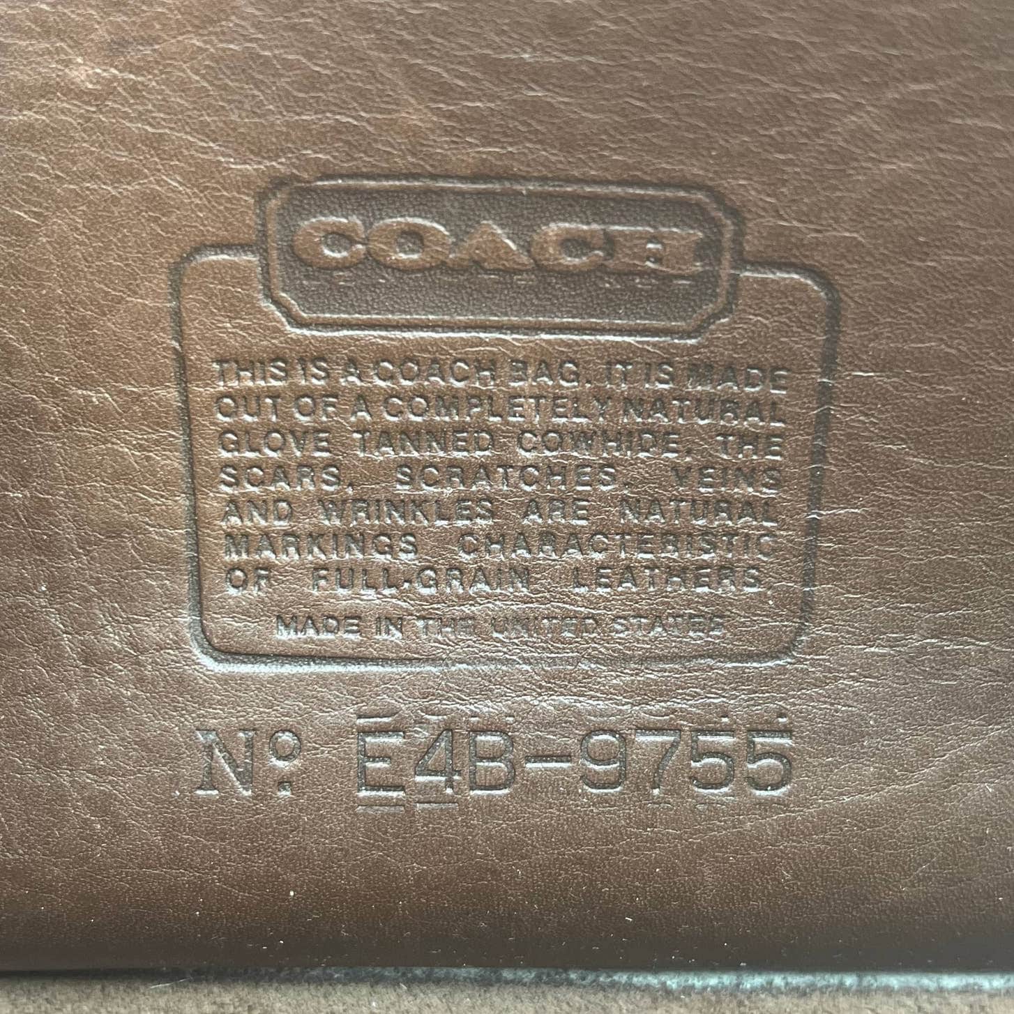 Vintage Coach Pocket Purse 9755 Mahogany USA 1994 - Etsy