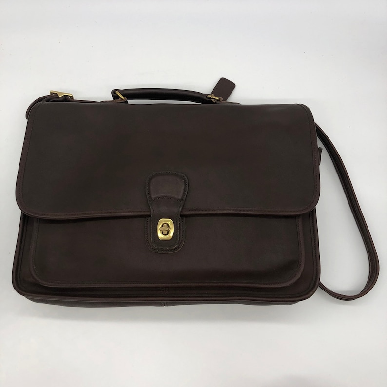 Vintage Coach Metropolitan Brief Bag Briefcase 5180 Mahogany 1999 ...