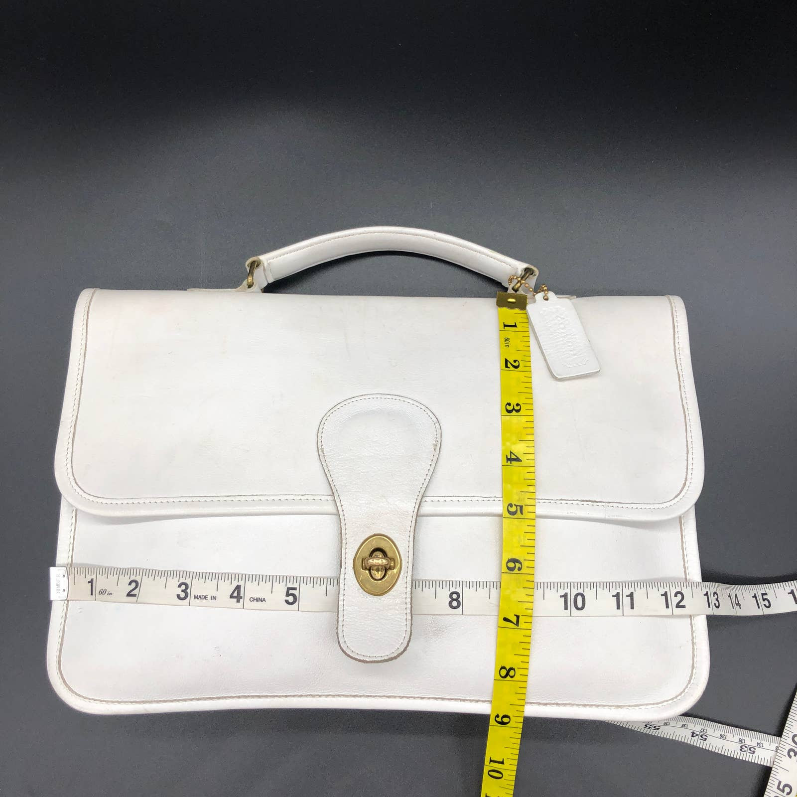 RARE Vintage Coach Pre-creed 1970's School Bag Clutch 9390 White - Etsy
