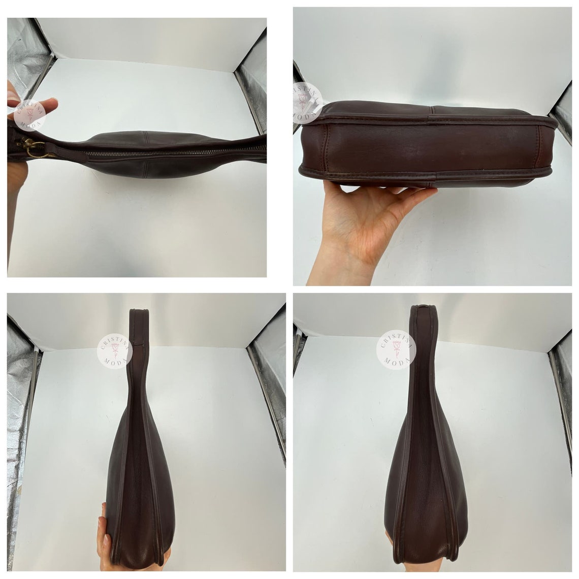 Vintage Coach Ergo Zip 9025 Mahogany Brown 1997 USA - Etsy