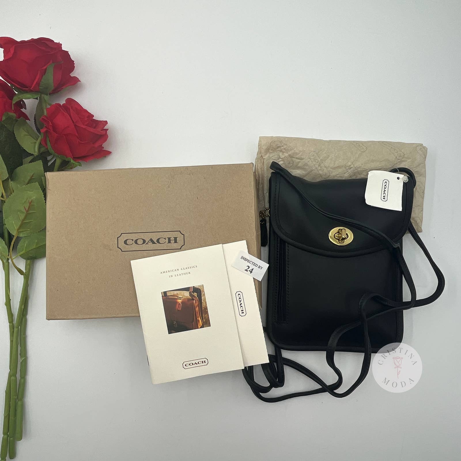 NEW Vintage Coach Tourist Pouch Passport Hipster 6908 Black - Etsy