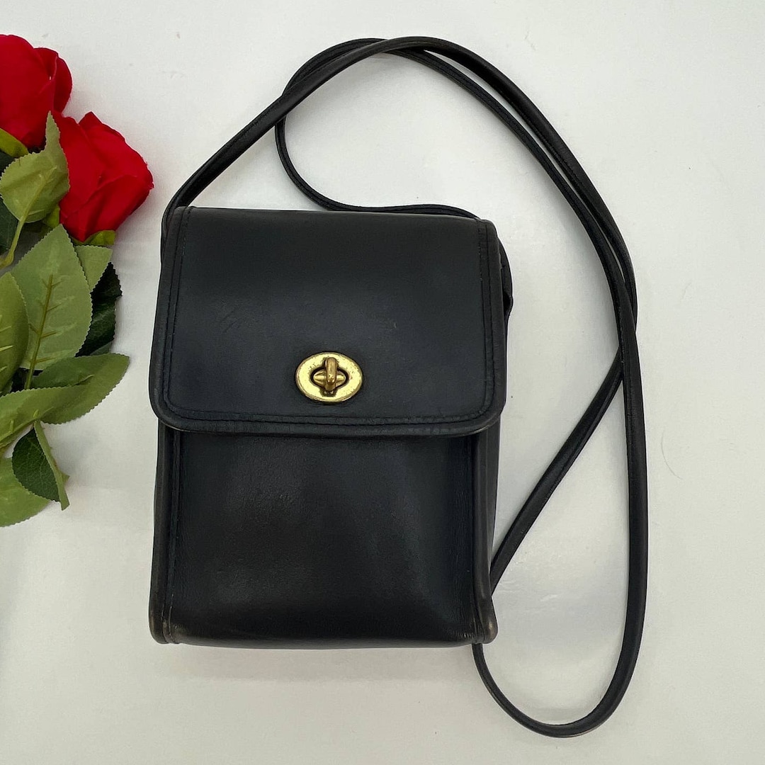 Vintage Coach Scooter Bag 9893 Navy USA - Etsy