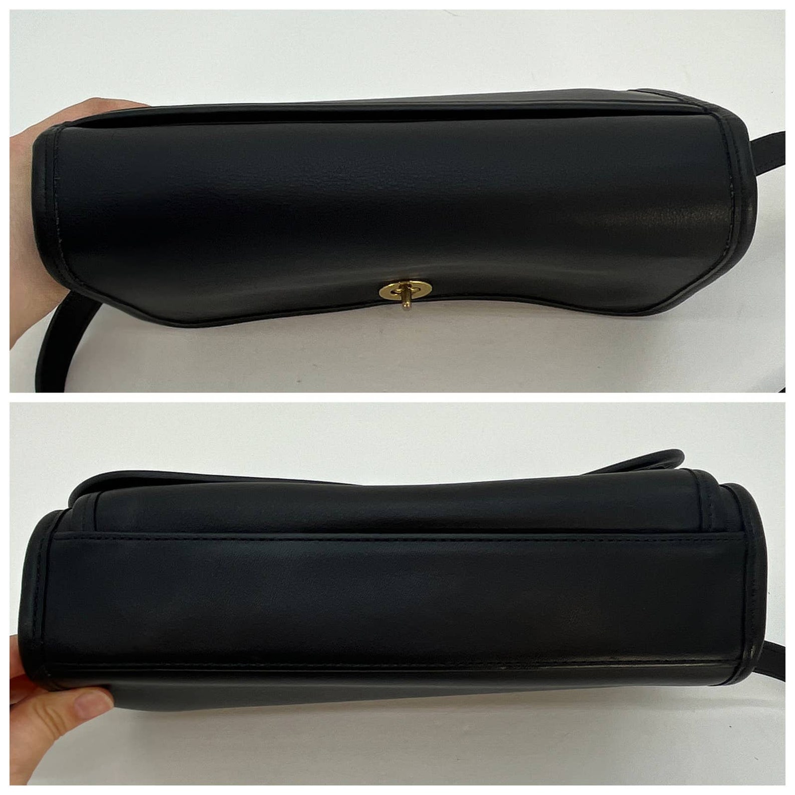 Vintage Coach Ridgefield Flap Bag 9812 Black USA 1999 - Etsy