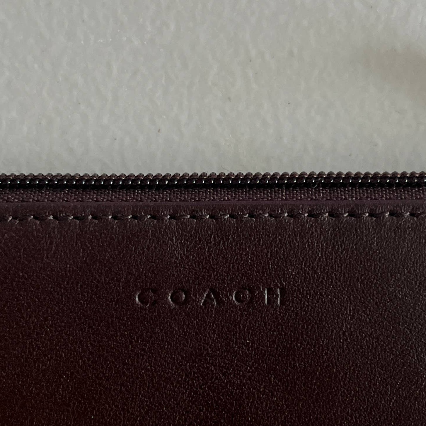 LIKE NEW Vintage Coach Small Flat Cosmetic Case 6990 Brown operone.de