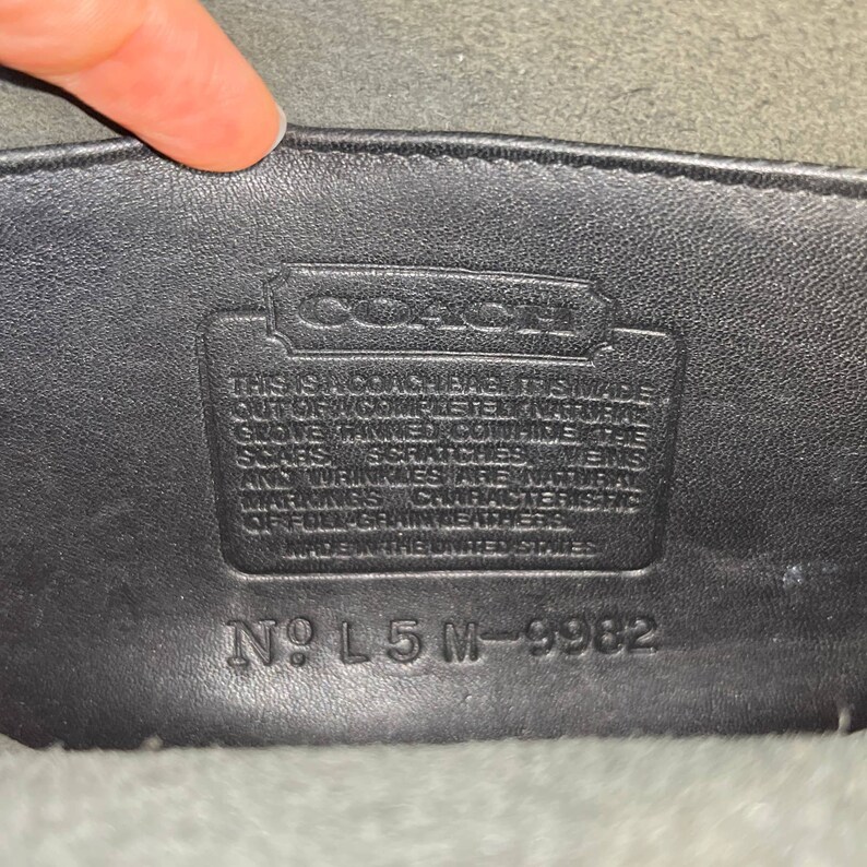 Vintage Coach Canteen Bag 9982 Black USA 1995 - Etsy