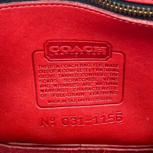 Vintage Coach Chester Bag 9901 USA Red - Etsy
