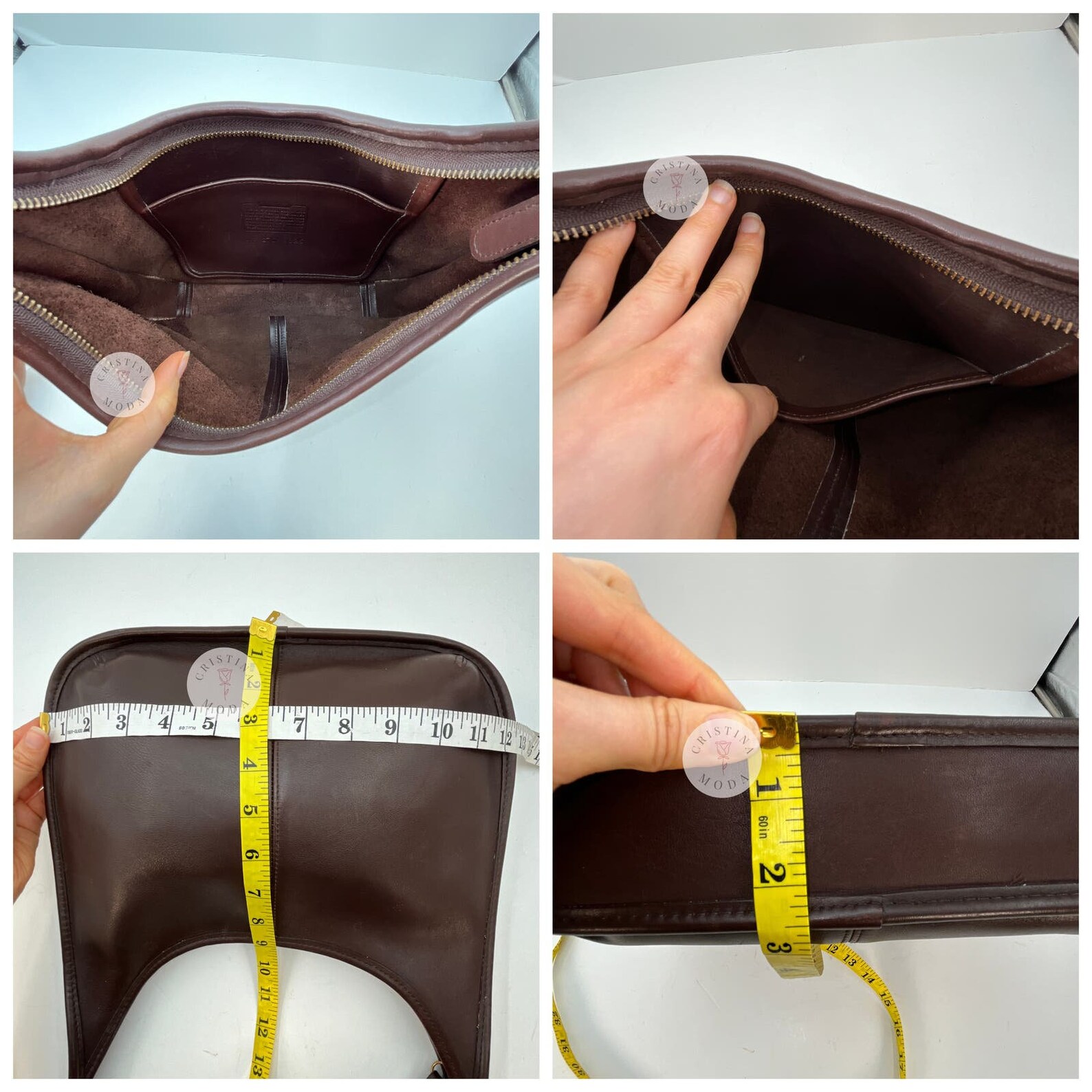 Vintage Coach Ergo Zip 9025 Mahogany Brown 1997 USA - Etsy