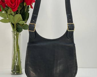 RARE Coach Crescent Saddle Bag Vintage NYC Dark RARE Coach Crescent Saddle Bag Vintage NYC Dark