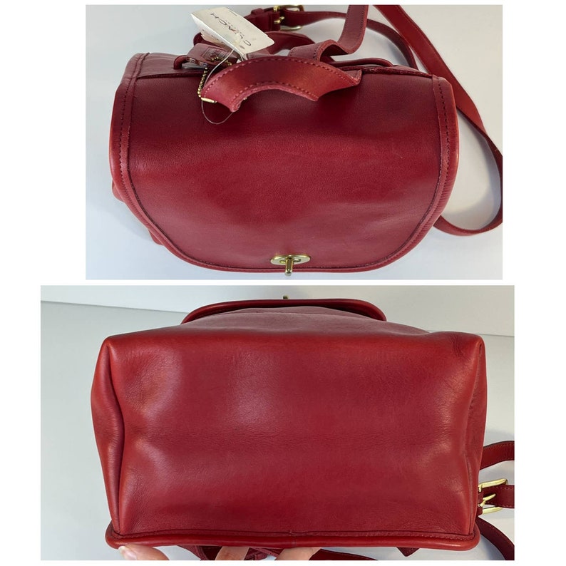 NEW Vintage Coach Large Daypack Backpack 9791 Red USA 1999 - Etsy