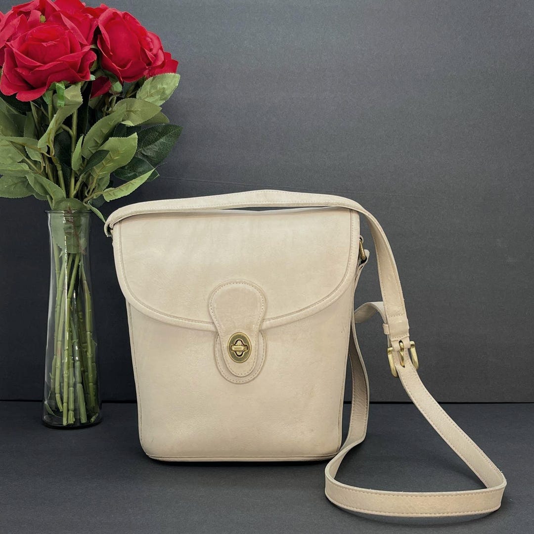 Vintage Coach Bradley Bucket 9936 Bone USA 1995 - Etsy