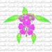 Hibiscus Sea Turtle SVG - Etsy