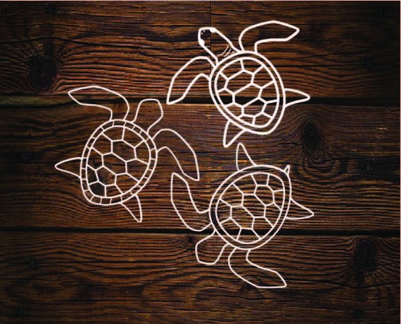Sea Turtle Trio SVG - Etsy Canada